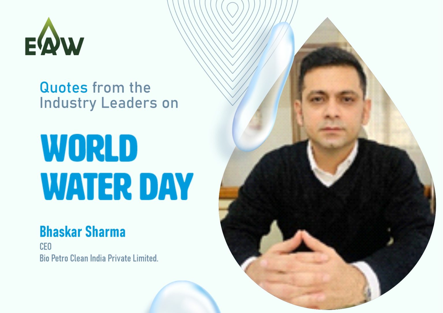 World Water Day Quote from Biopetroclean India | EverythingAboutWater