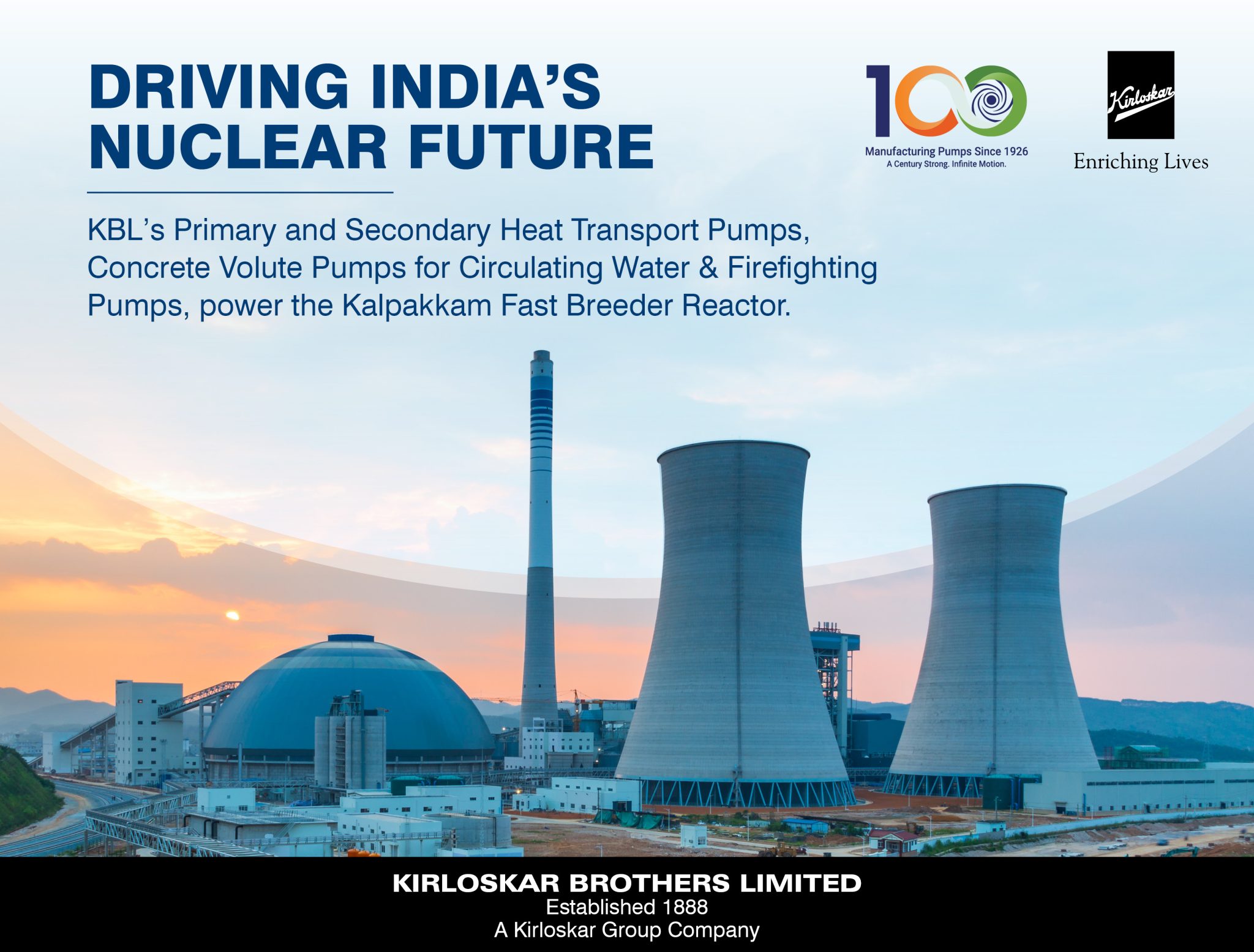 Kalpakkam FBR Criticality | KBL Nuclear Pumps India